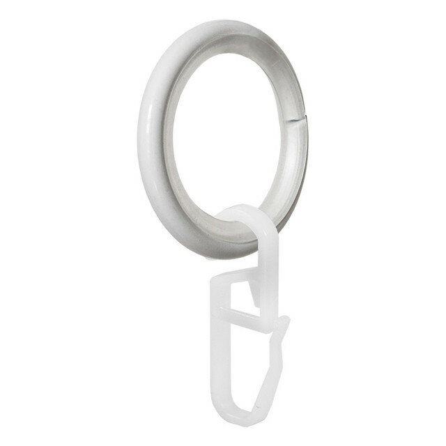 УЮТ кольцо Ост 16мм с крючком, набор 10 шт, белое, прочное качество, арт.17.22ТО.0304