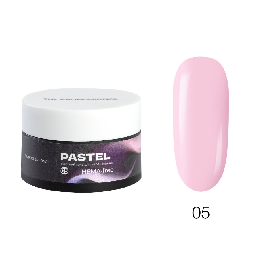Жесткий гель для наращивания TNL Professional Pastel HEMA-Free №05, 30 мл