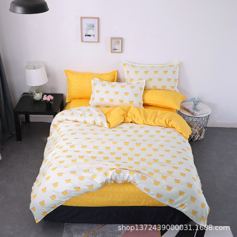 Постельное белье Sweet Dream Home Textile, хлопок, 1,8 м, комплект из 4 частей