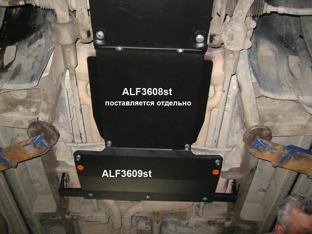 Защита ALFeco рк для MB W163 ML 320 1997-2005, V-3,2 (сталь 2 мм) арт. ALF3609st