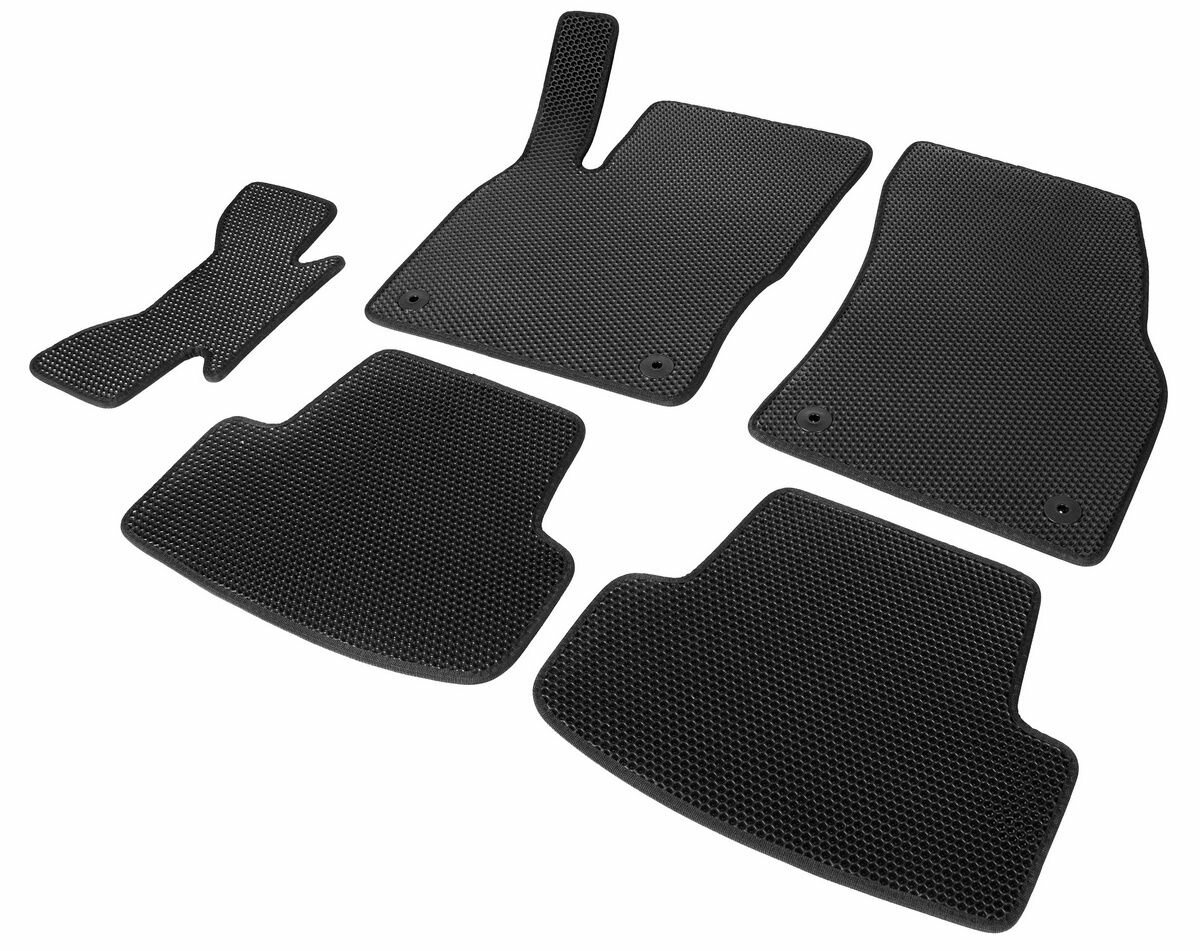 Коврики в салон автомобиля AutoFlex EVA (ЭВА, ЕВА) Business для Skoda Karoq 2020-н. в./Volkswagen Taos 2021-н. в, 5 частей, с крепежом, 3510401