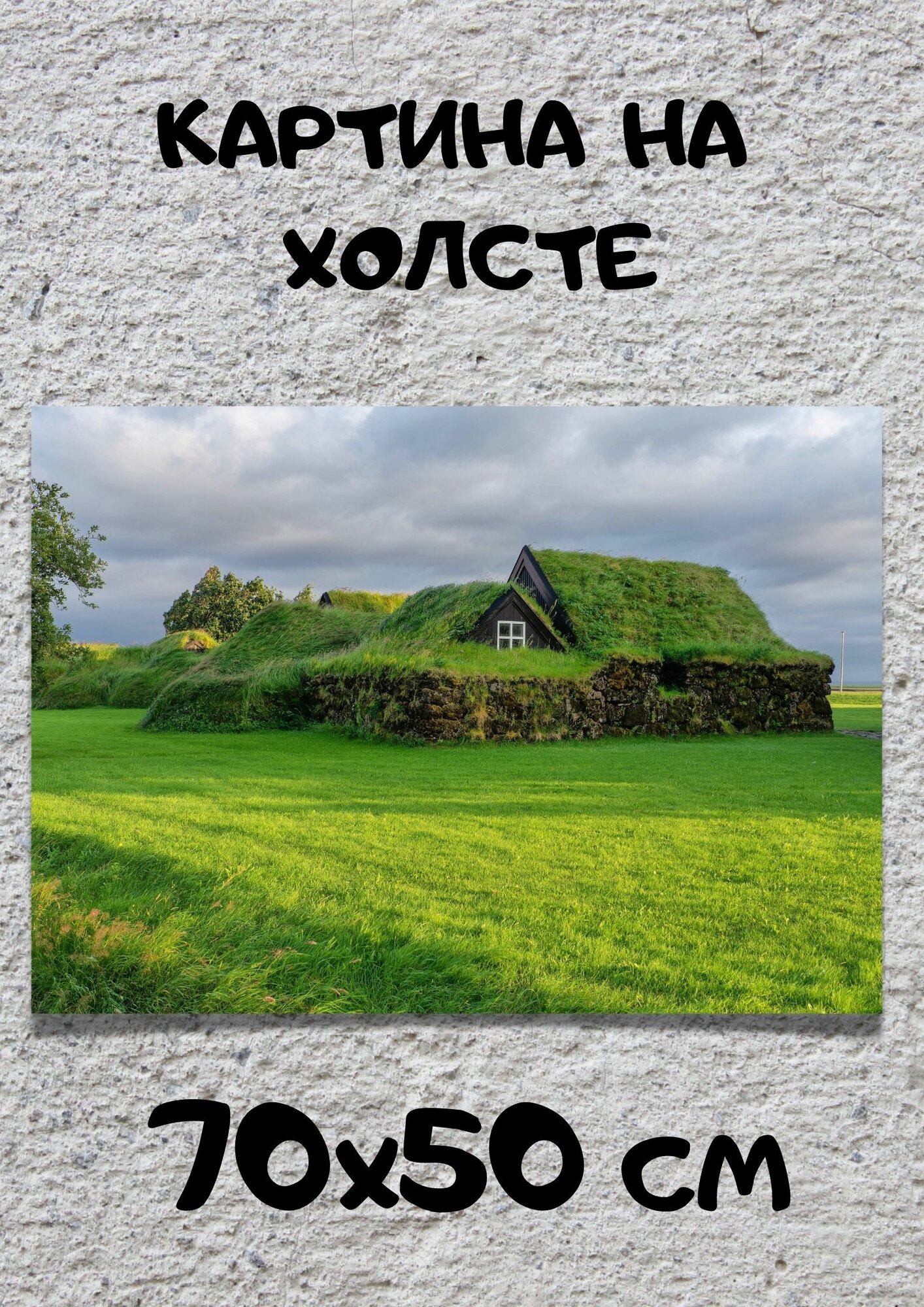 Картина 50х70 Завораживающие Пейзажи Исландии