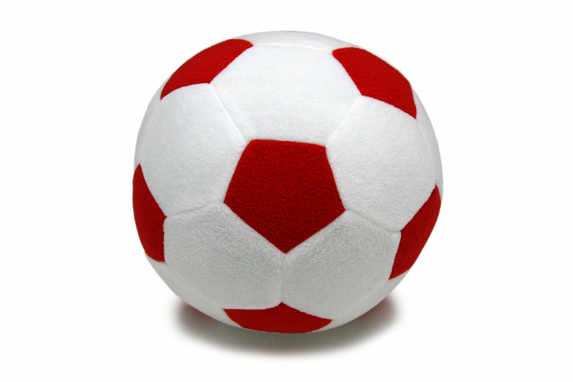 Мягкий мяч, для игры в помещении, диаметр 23см, белый, красный