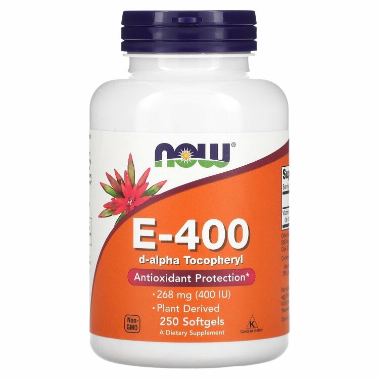 NOW E-400 DA 250 softgel