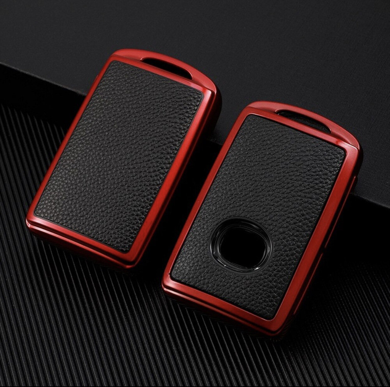 Чехол на ключ Mazda / Мазда 3 кнопки TPU red