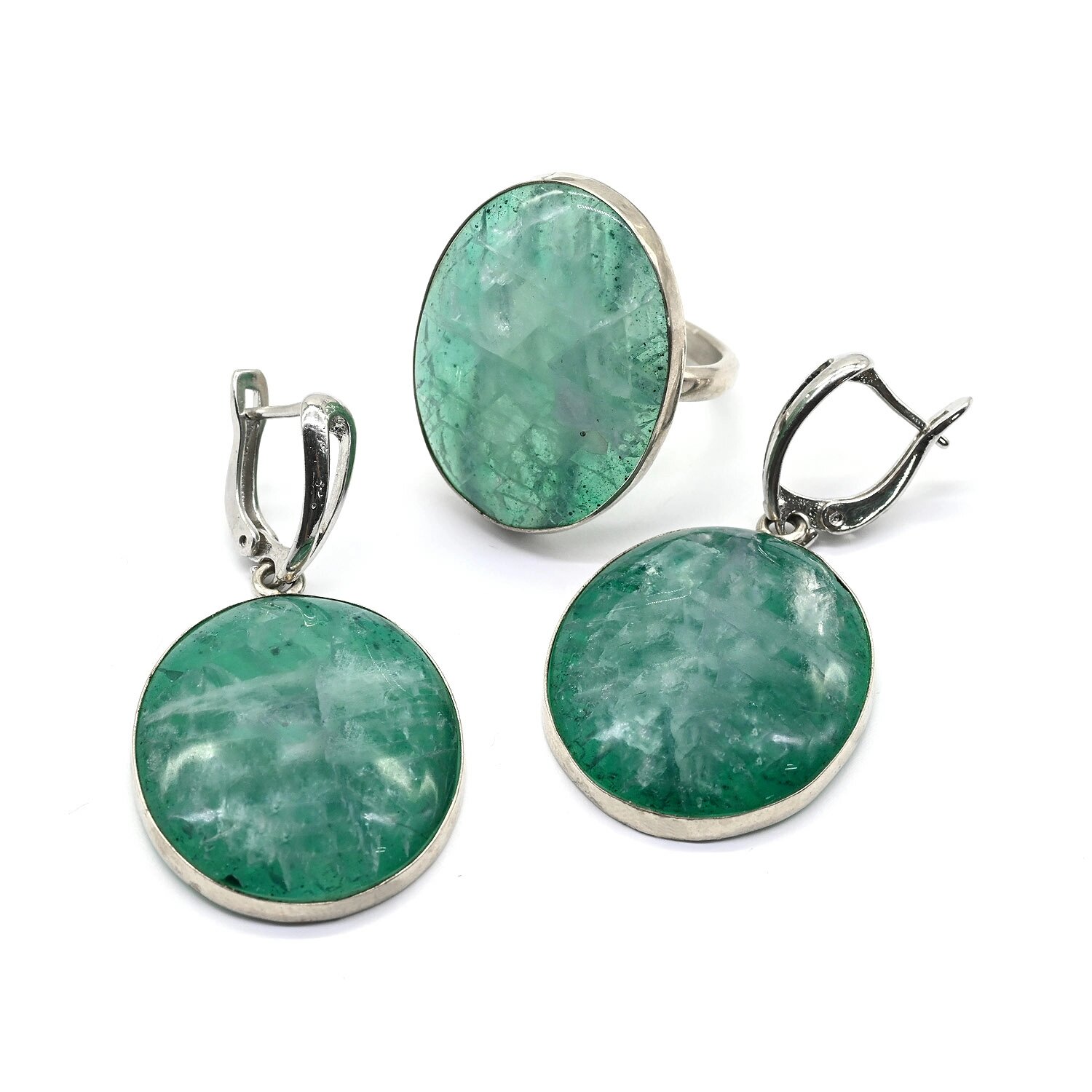 Комплект бижутерии, флюорит