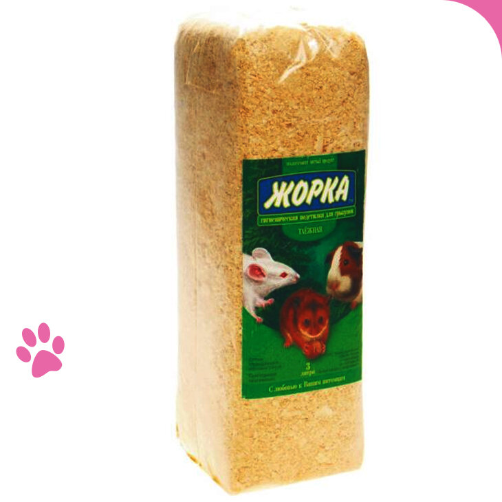 Жорка Таежные Опилки для грызунов, 3л 500г 0.5 кг