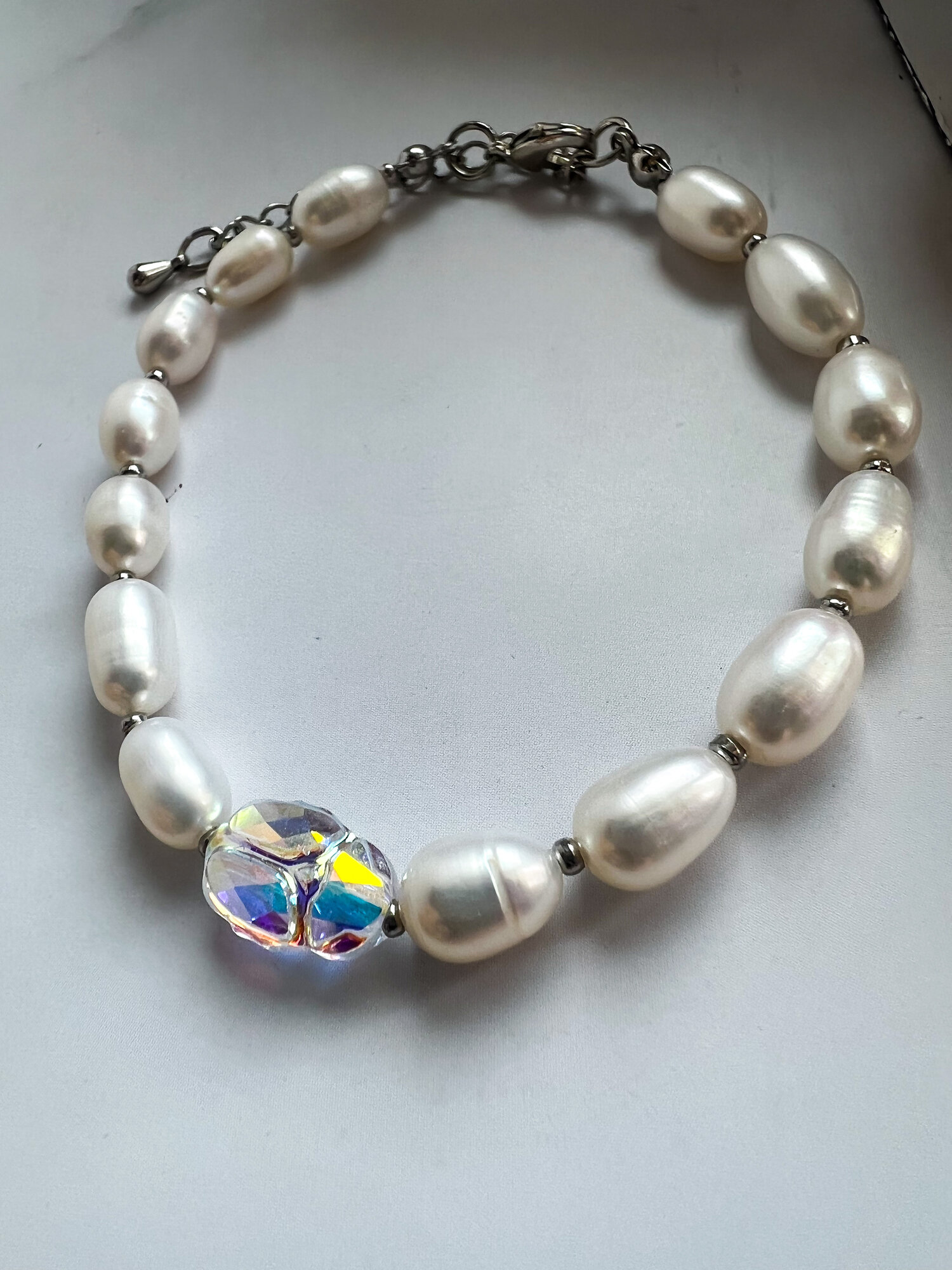 Браслет-цепочка, кристаллы Swarovski