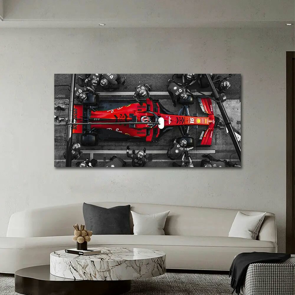 Картина "Авто", на холсте, на деревянном подрамнике, печать, 40x80 см