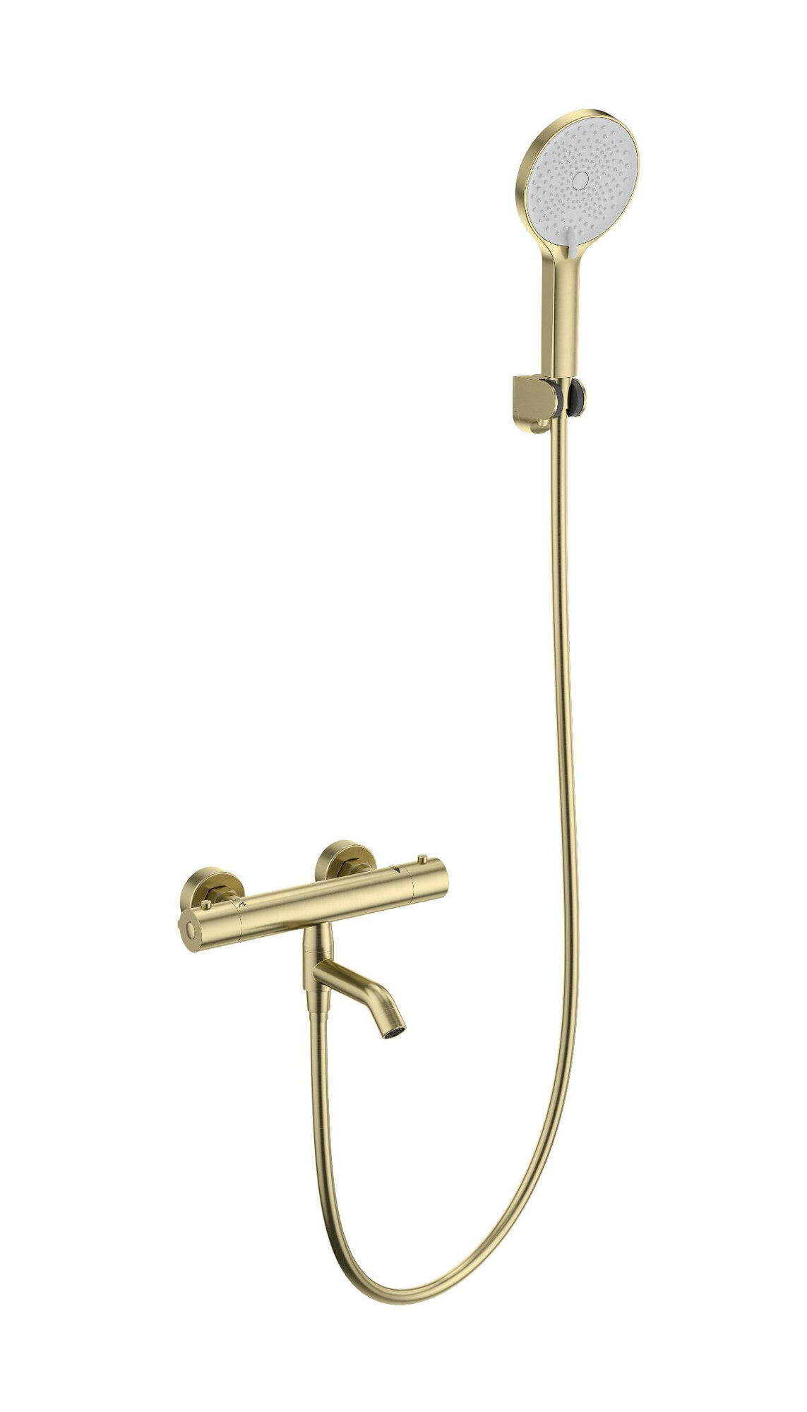 Смеситель для ванны с душем и термостатом WONZON & WOGHAND, Брашированное золото (WW-B2065-A1-BG)