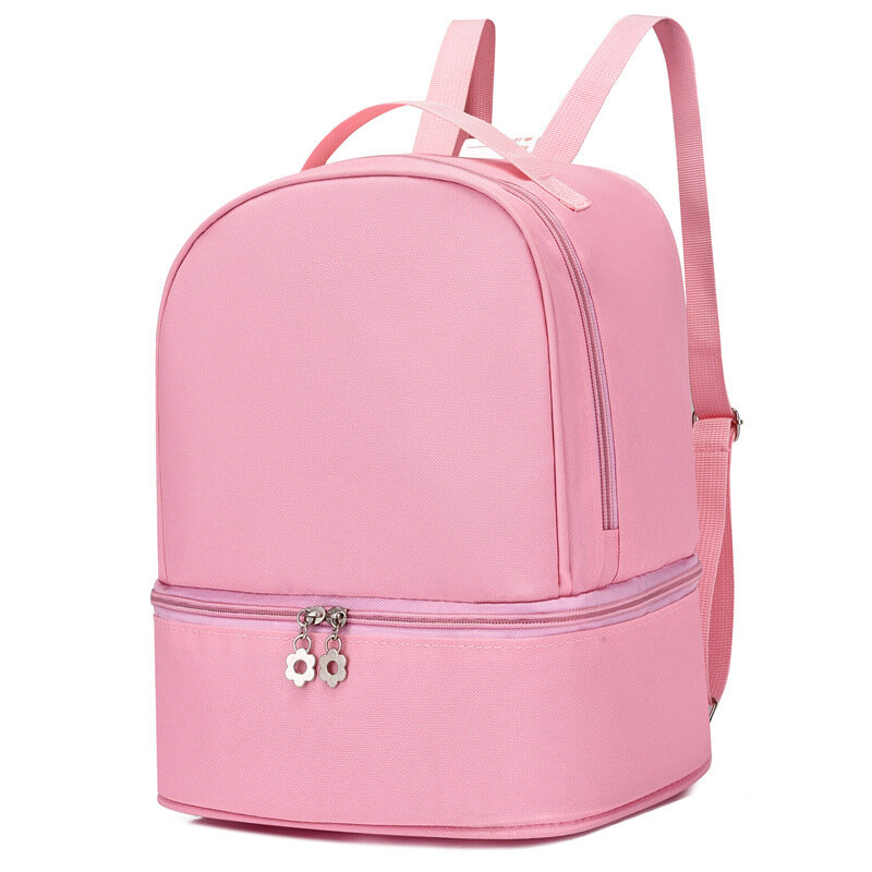 Сумка-рюкзак, для танцев, ткань Оксфорд, вместимость 20л, розовая