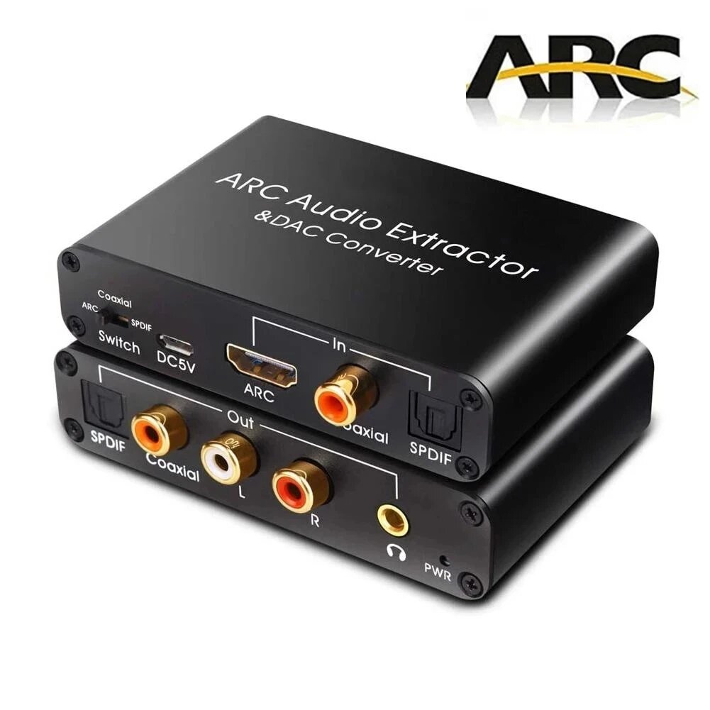 Аудиоконвертер HDMI ARC RCA 3,5 мм