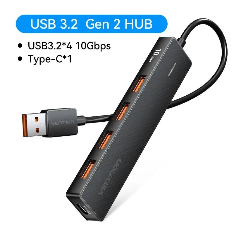 Vention USB хаб 10 Гбит/с 4 портов