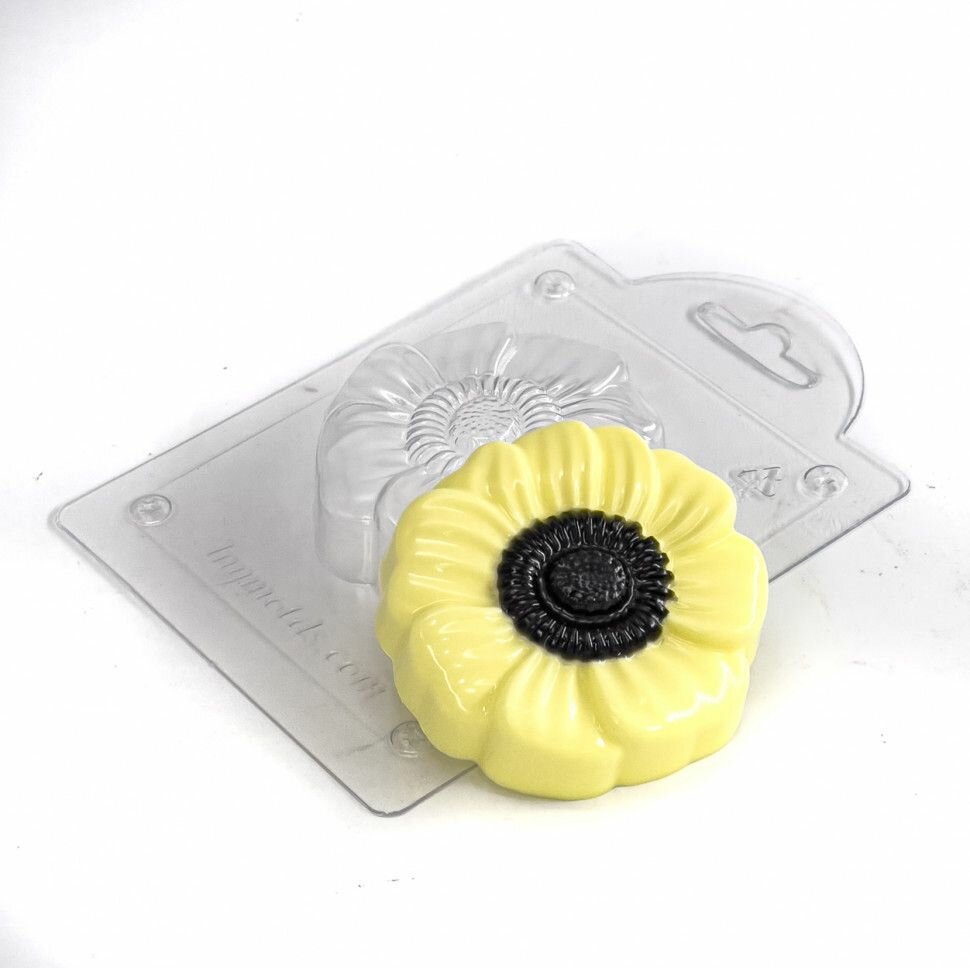 Анемона - формочка пластиковая для изготовления мыла, шоколада и гипсовых отливок