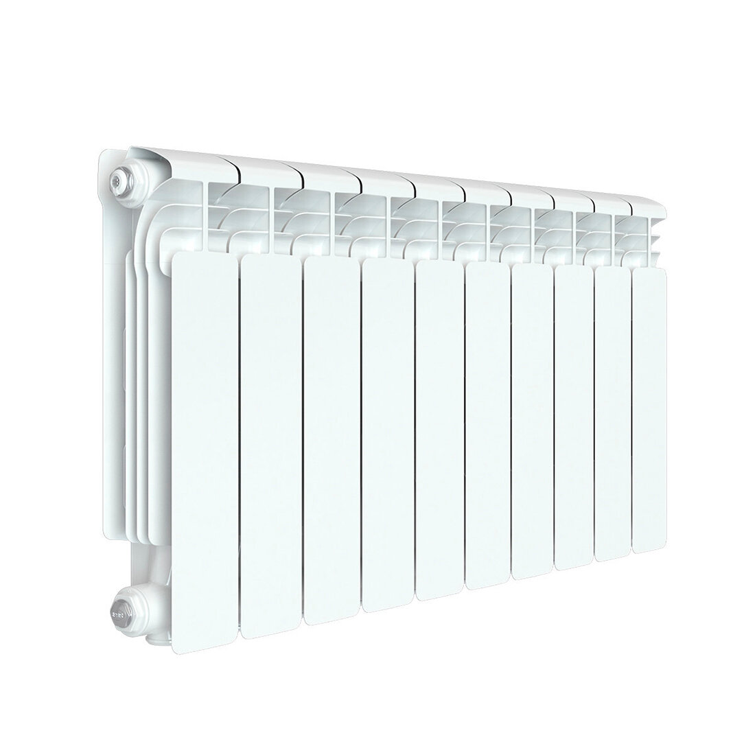 Радиатор RIFAR Alum 500 10 секций нижнее левое подключение VL белый