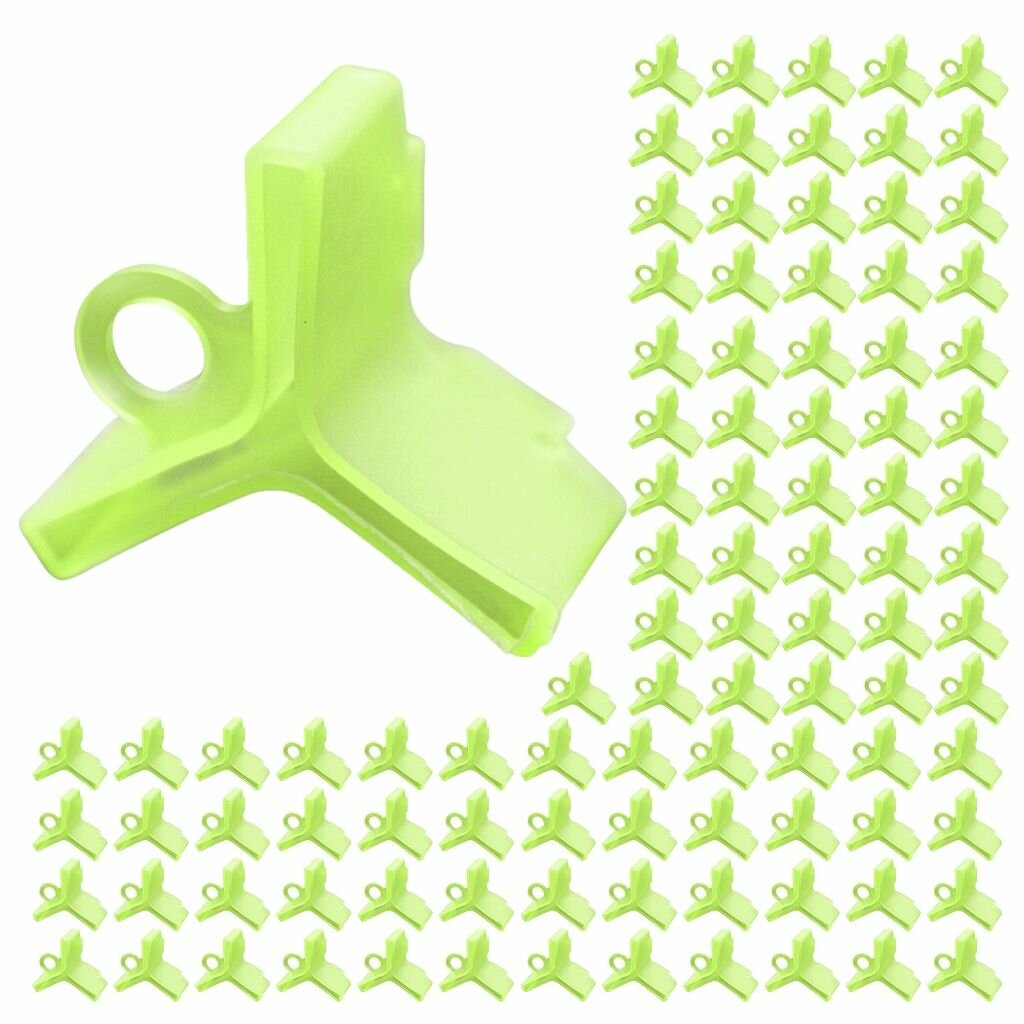 Инструменты для рыбалки, Защитные чехлы для тройных крючков - желтый - номер 4, 100 штук