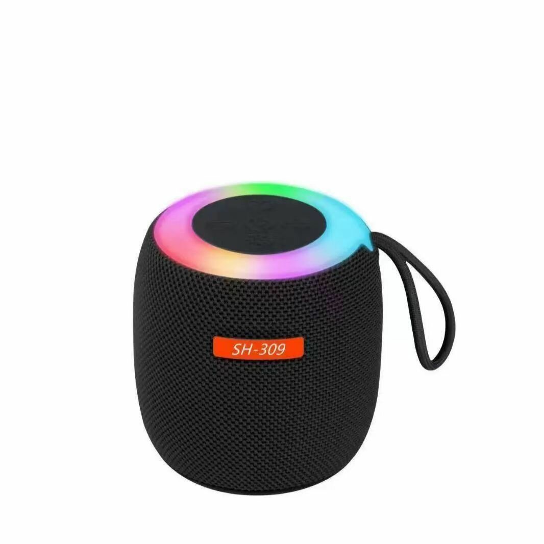 SH309 Тканевая мини колонка, Bluetooth ослепительно красочные огни громкий объем небольшой размер долго выносливый динамик