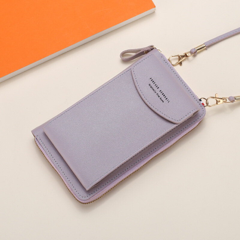 Сумка для мобильного телефона, светло-фиолетовая, мини-сетчатая, красная