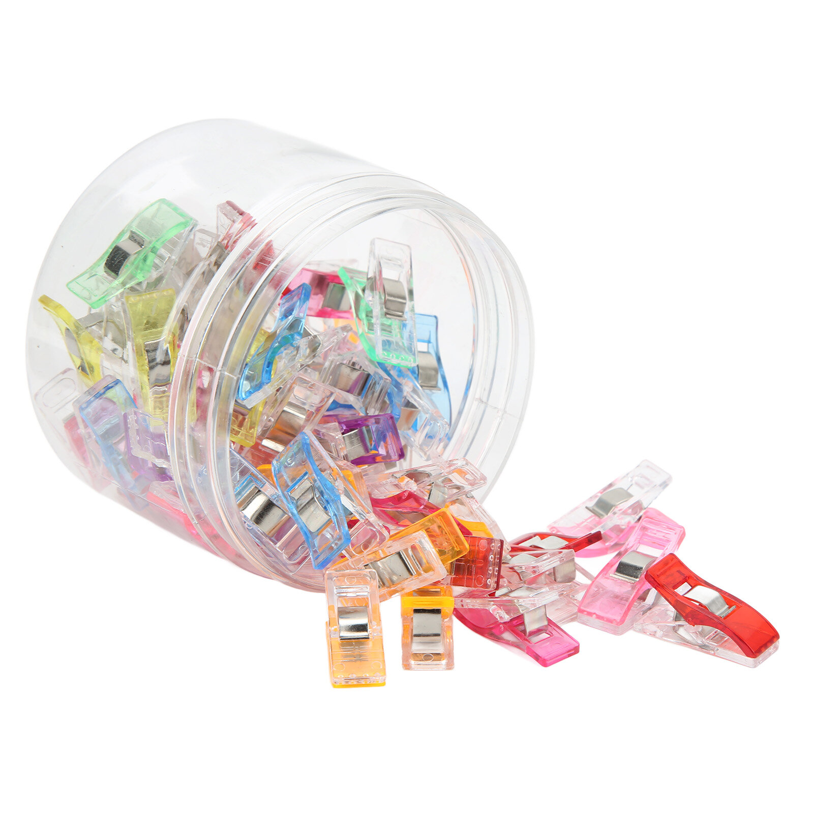 50 шт. зажимов для квилтинга в форме топора, разные цвета, пластиковые зажимы для шитья, прозрачные, яркие, для рукоделия.