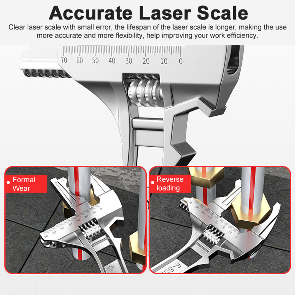 Ключ для раковины, регулируемый, 6-68 мм, сантехника