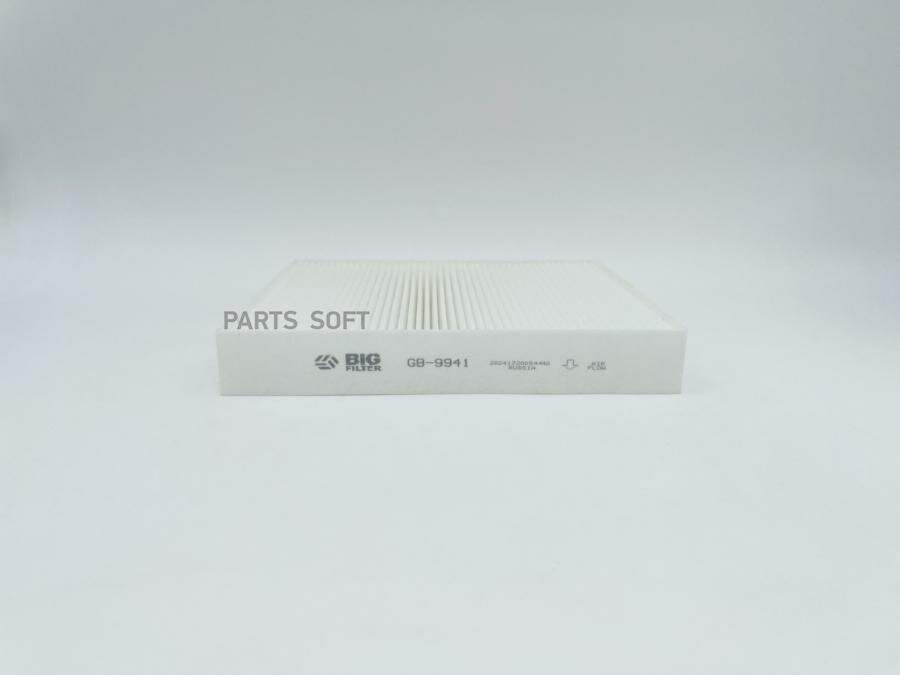 BIG FILTER GB9941 Фильтр салонный CADILLAC SRX II, CHEVROLET Aveo II, Cruze, Malibu, Orlando, Spark M300 13-, Volt, OPEL Astra J, Insignia, Meriva B, Mokka, Zafira, RAVON R2, R4, SAAB 9-5 II