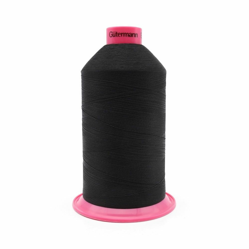 Швейные нитки Gutermann 10000 м текстурированная, цвет 000 черный, 1 шт (715328)