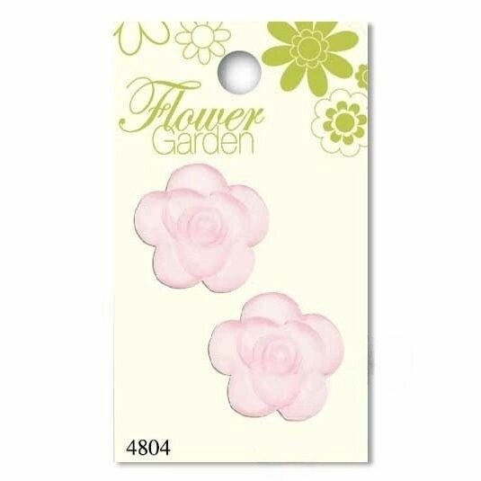 Пуговицы BLUMENTHAL LANSING "Flower Garden", бледно-розовые, 25 мм, 2 шт