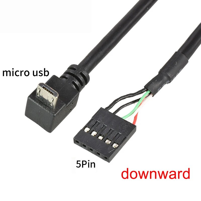 Кабель для передачи данных USB-Micro USB (9-контактный) на DuPont 2.54мм 5pin-micro-down