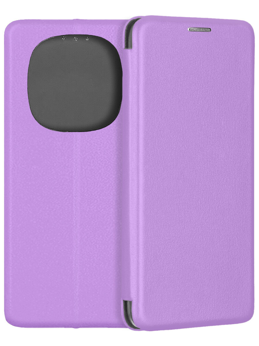 Чехол-книжка для Redmi Note 14 Pro 4G фиолетовый / подставка, отделение для карт