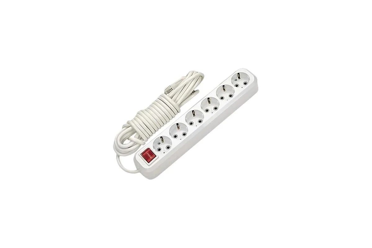 MAKEL Удлинитель 6х5м с заземлением 16А IP20, выключатель MGP234 для бытового использования