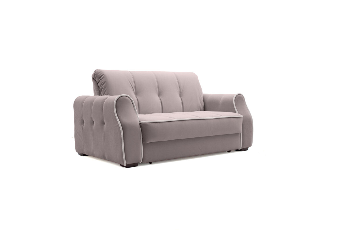 Прямой диван кровать аккордеон на металлическом каркасе 140 см