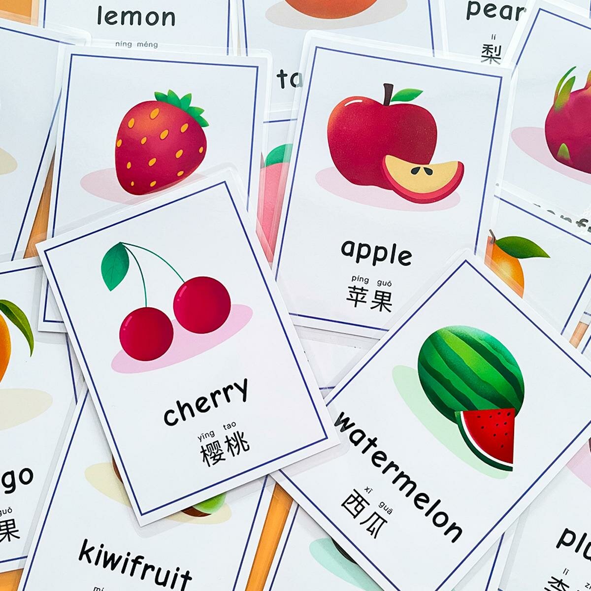 Детские обучающие английские слова Флеш-карты Монтессори-карточки Раннее образование Дети Карманные карточки Детские игр