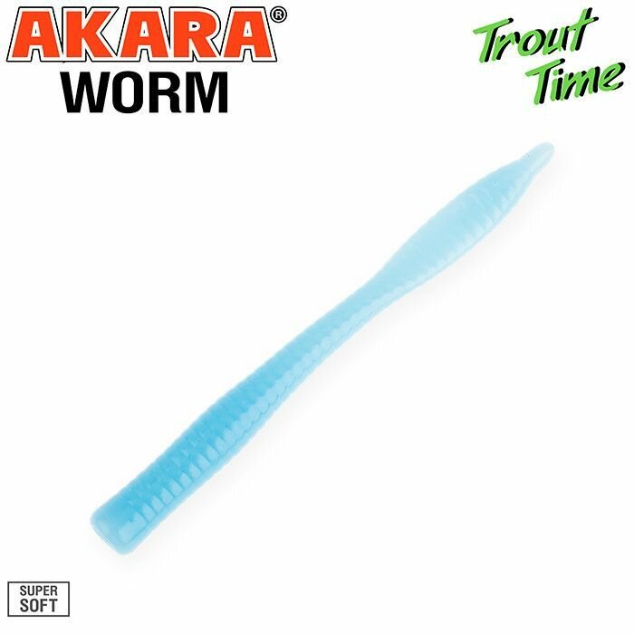 Силиконовая приманка Akara Trout time WORM 3 Shrimp 463 (10 шт.)