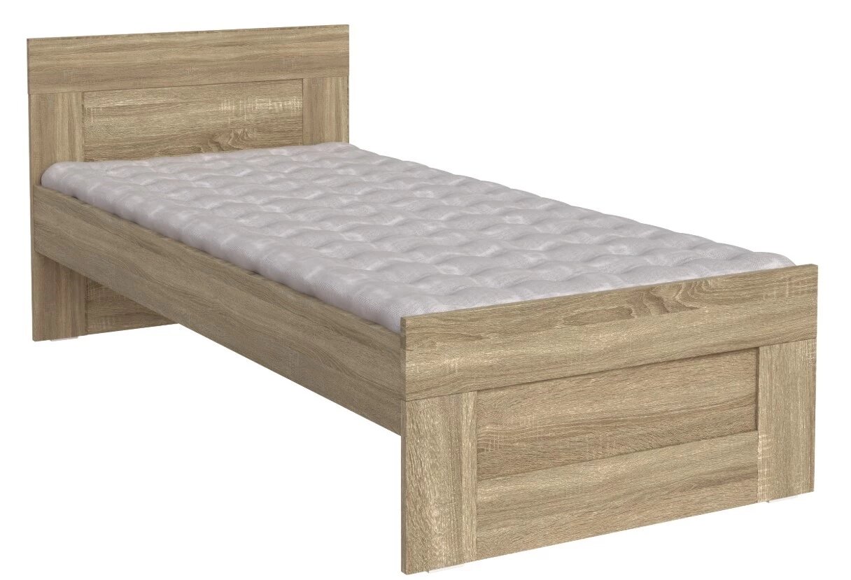 Бримнэс / сириус кровать одинарная шведский стандарт 90х200 сонома