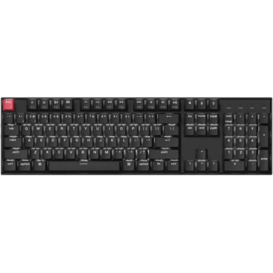 Клавиатура Keychron K10 (Version 2) QMK, беспроводная, 104 клавиши, White LED подсветка, Red Switch (K10X-A1Z-RU)