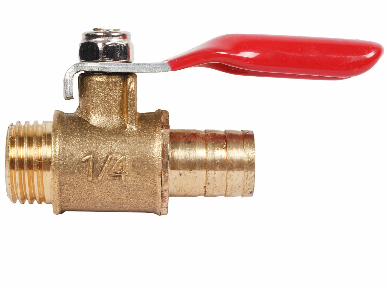 Кран шаровый мини М1/4 - штуцер под шланг 10 мм ANROKEY