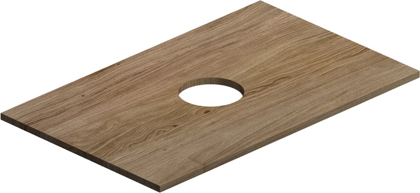 Столешница в ванную под раковину AM.PM Func 80 светлое дерево, матовая, ЛДСП