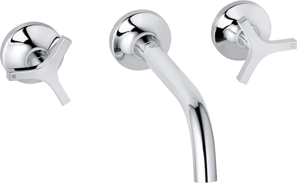 Смеситель для раковины Kludi Nova Fonte Deco 201440539 встраиваемый, скрытого монтажа, хром, глянцевый, кран для ванной в раковину, из латуни