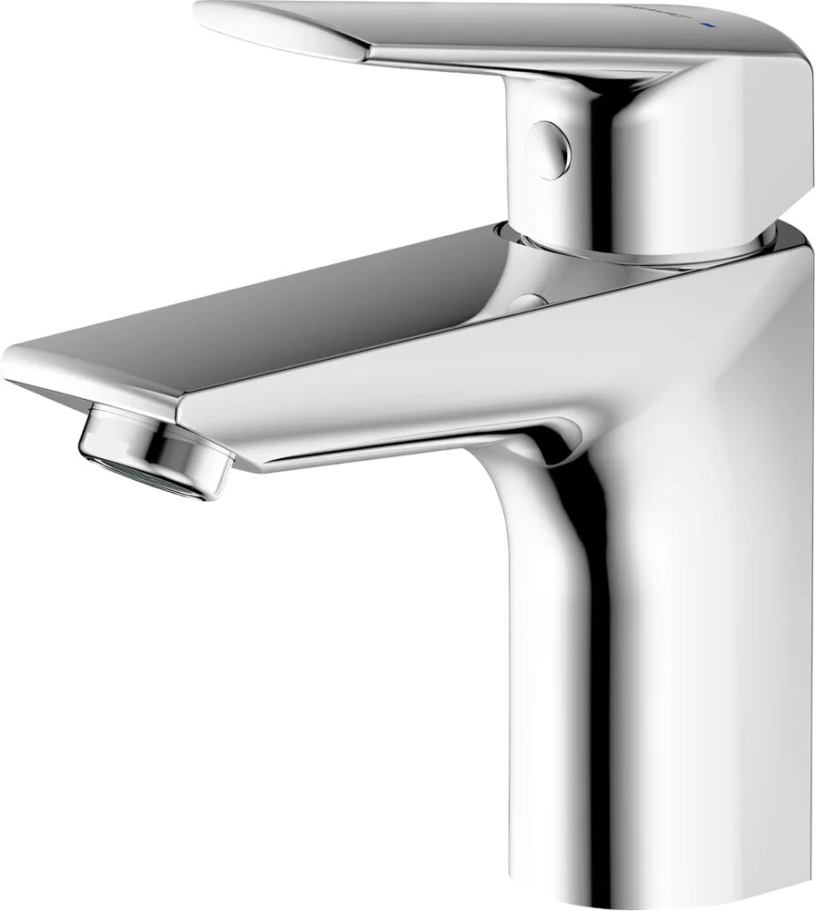 Смеситель для раковины Bravat Vega F1121179CP хром, глянцевый, кран для ванной в раковину, из латуни, рычажный, с керамическим картриджем