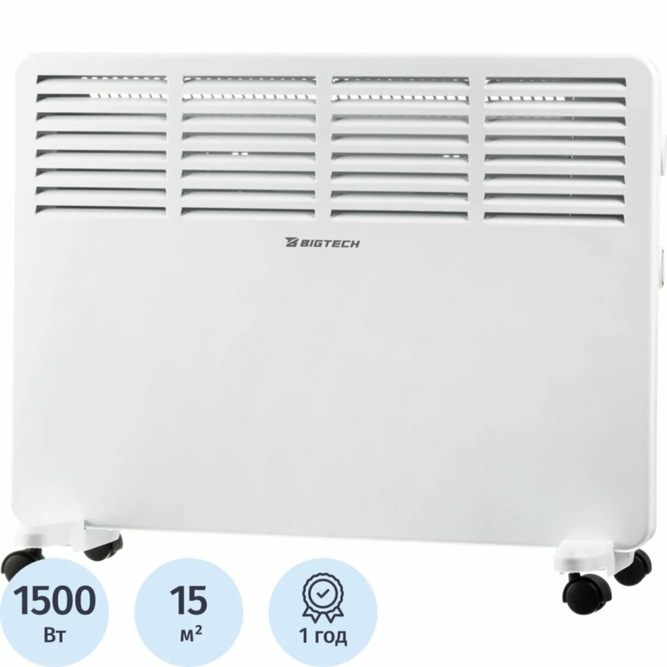Конвектор BigTech WBC001 1500x (1500 Вт, с терморегулятором), 2276692