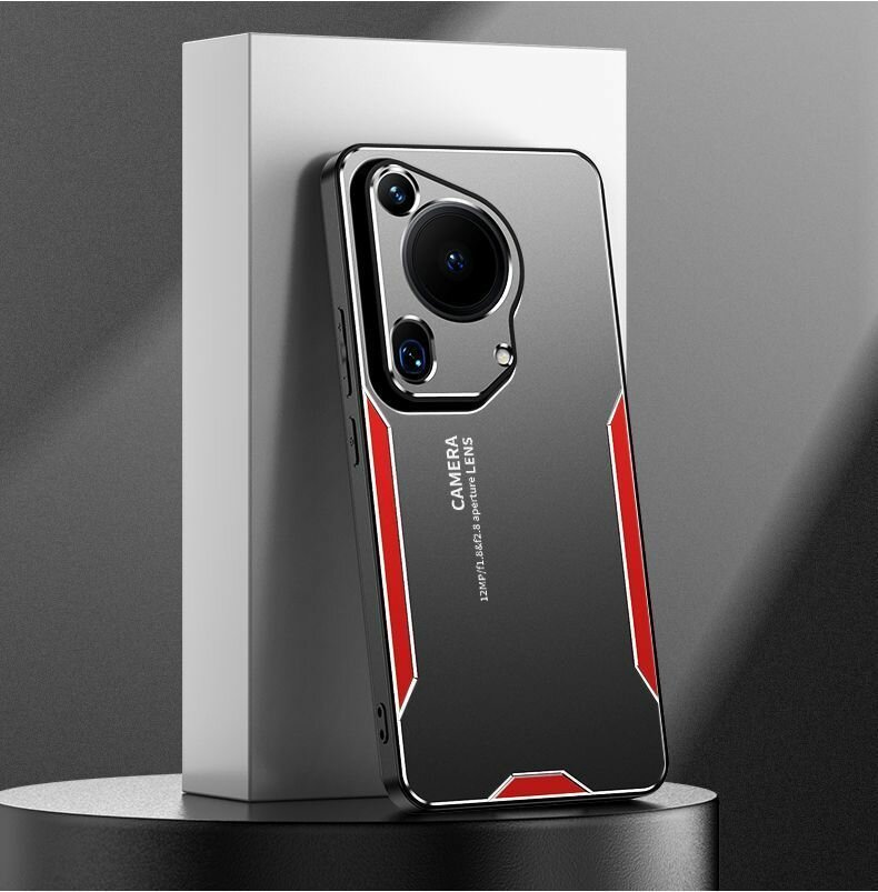Подходит для Huawei Pura 70 Ultra / Хуавей Пура 70 Ултра, защитная крышка из алюминия, металлическая защитная оболочка + защитное стекло в подарок
