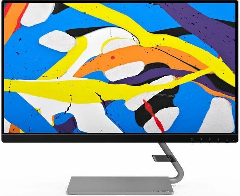 23.8" Монитор LENOVO Q24i-1L (66c0kac3eu) серый - 1920x1080@75 Гц, IPS, 4 мс, 1000 : 1, 250 Кд/м, 178/178, 3.5 мм HDMIх1 VGA (D-SUB)х1