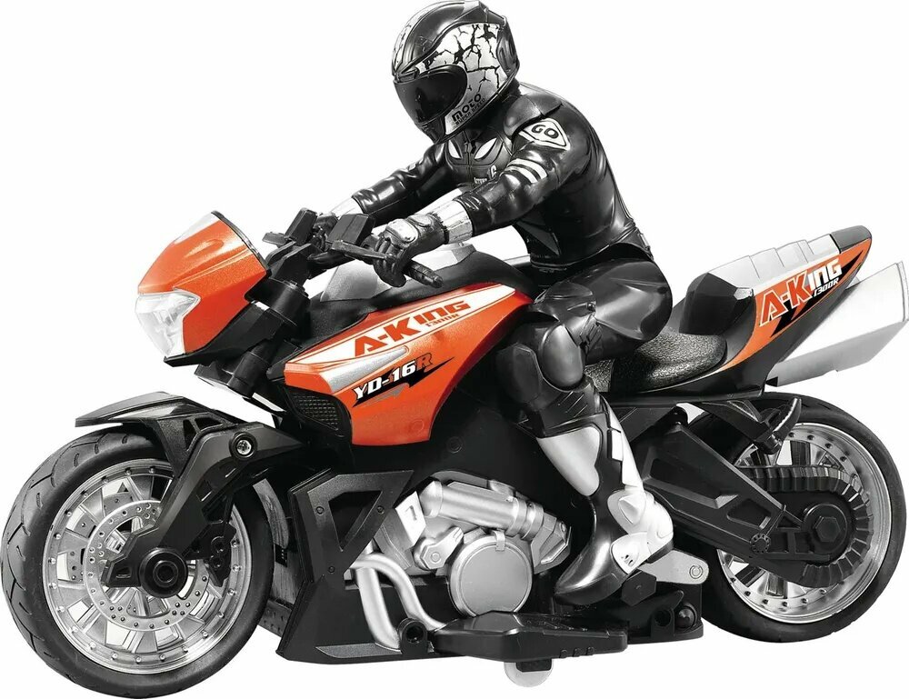 Мотоцикл игрушка на радиоуправлении с мотоциклистом машинка на пульте управления