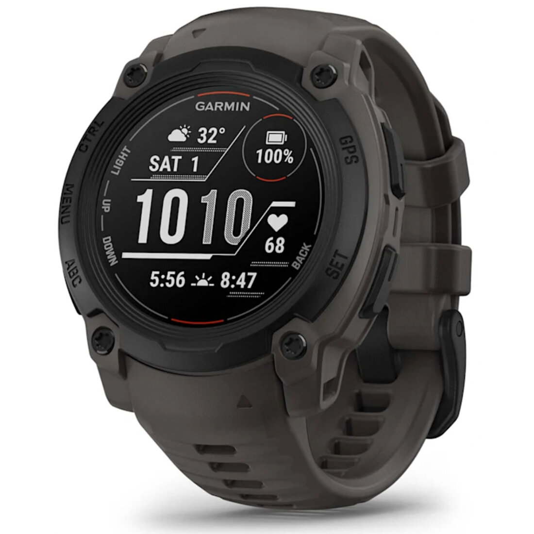 Умные часы Garmin Instinct E – 40 mm Black with Charcoal Band Европа/Русский язык (010-02932-00)