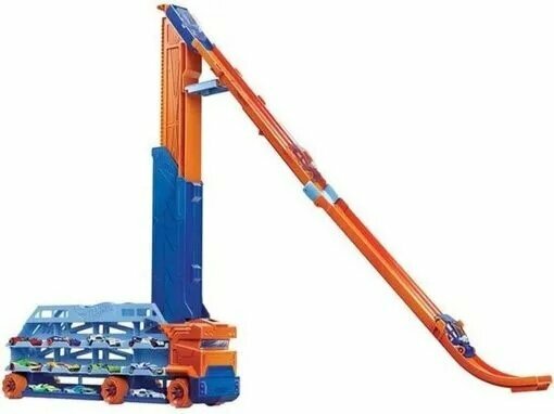 Автовоз Hot Wheels на 22 машины с трамплином Хот Вилс HDY92