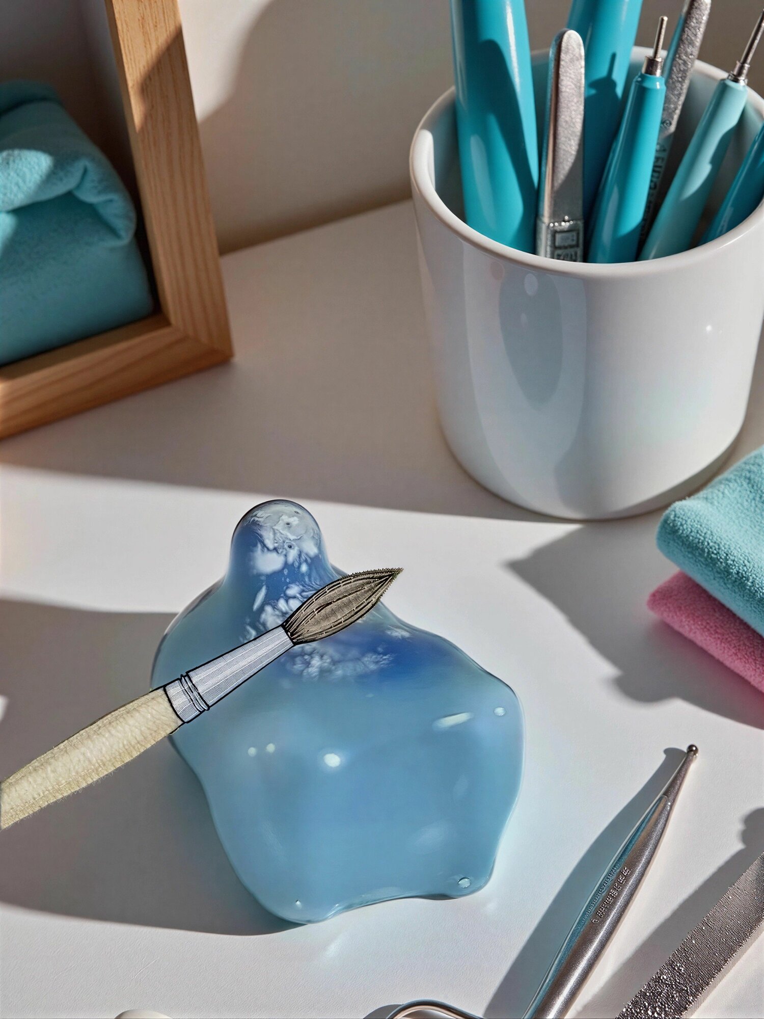 Подставка для кисточек для геля: удобный держатель для маникюра и рисования