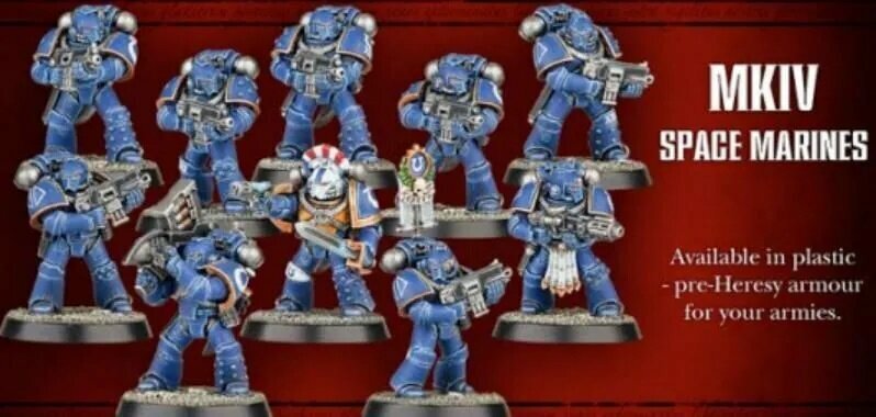 MKIV Space Marines Squad /Вархаммер 40к смола / Warhammer 40000 миниатюры