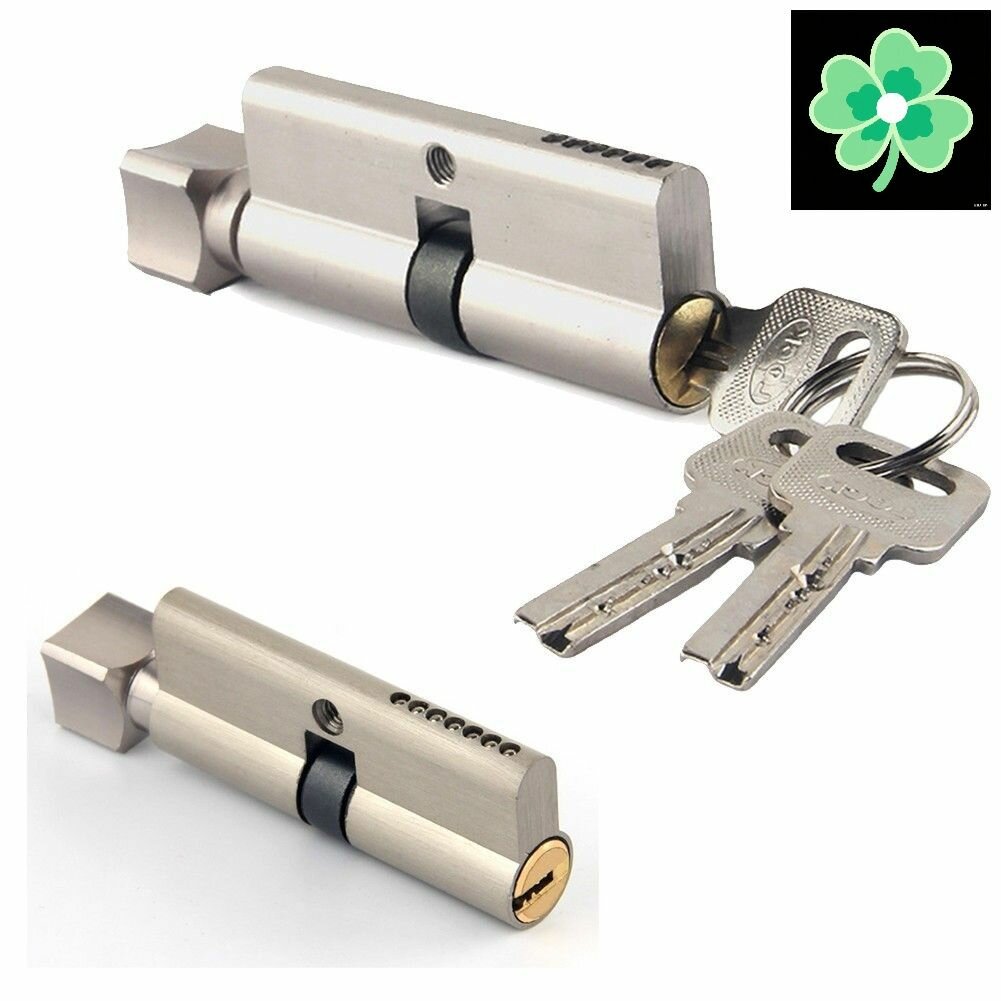 Универсальный цилиндр замка 70 с 3 ключами, внутренний деревянный дверной замок, противоугонный входной латунный дверной замок с удлиненным сердечником