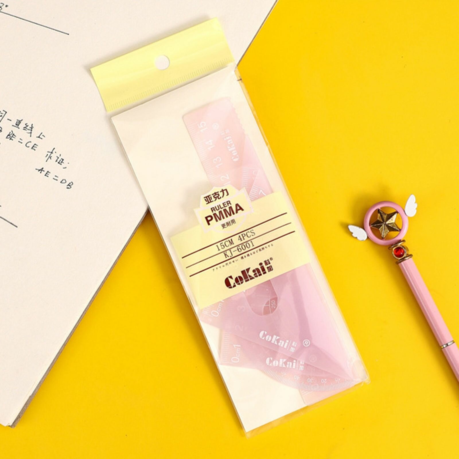 Набор для геометрии из 4 предметов, Пластиковый транспортир 2 для треугольных линеек, Линейка длиной 15 см для учащихся