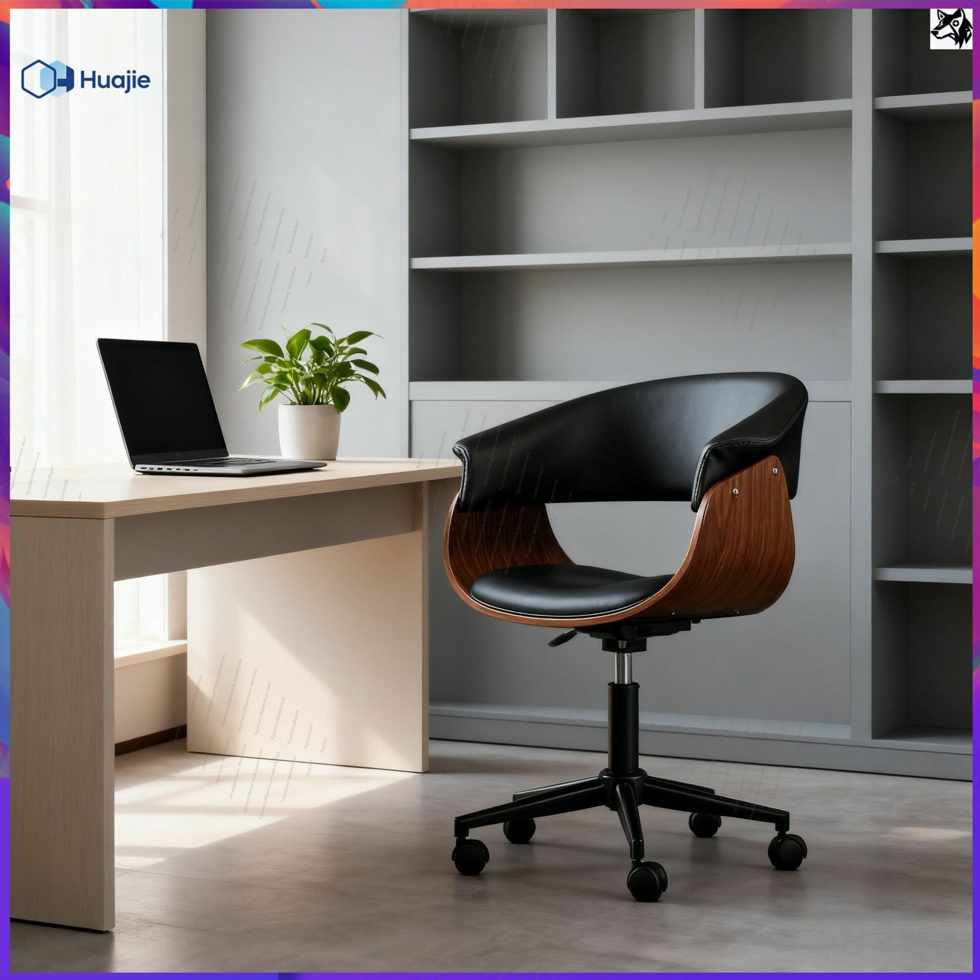 Эксклюзивное компьютерное кресло для рабочего кабинета или студии,